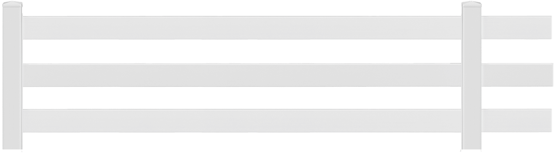 cloture pvc 3 lisses